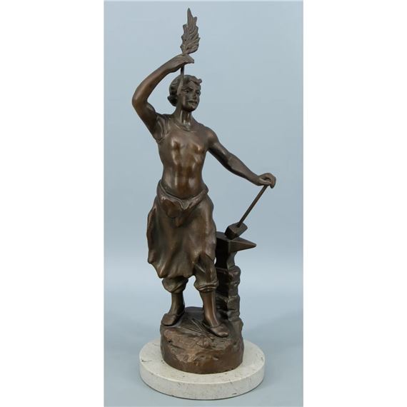 Charles Ruchot | Een beeld van een smid | MutualArt