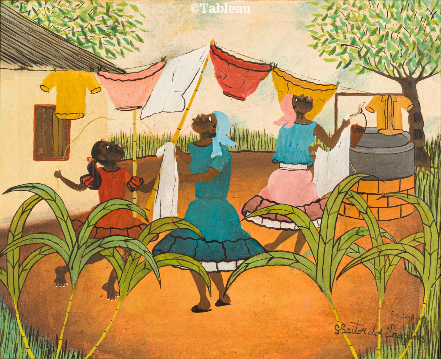 Heitor dos Prazeres | Roupas no varal | MutualArt