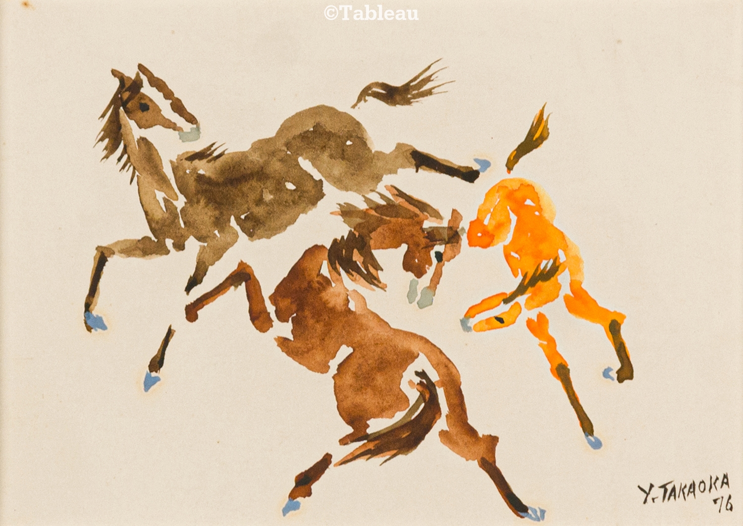 Yoshiya Takaoka | Cavalos (1976) | MutualArt