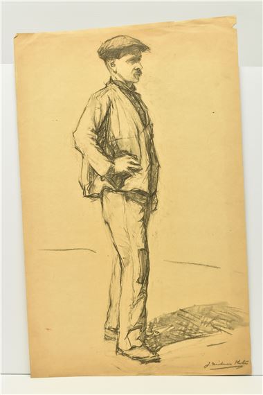 Joseph Milner Kite | A SKETCH OF A MALE FIGURE. the full length study ...