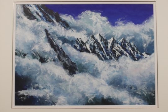 Derek English | Mountain landscape with Clouds | MutualArt