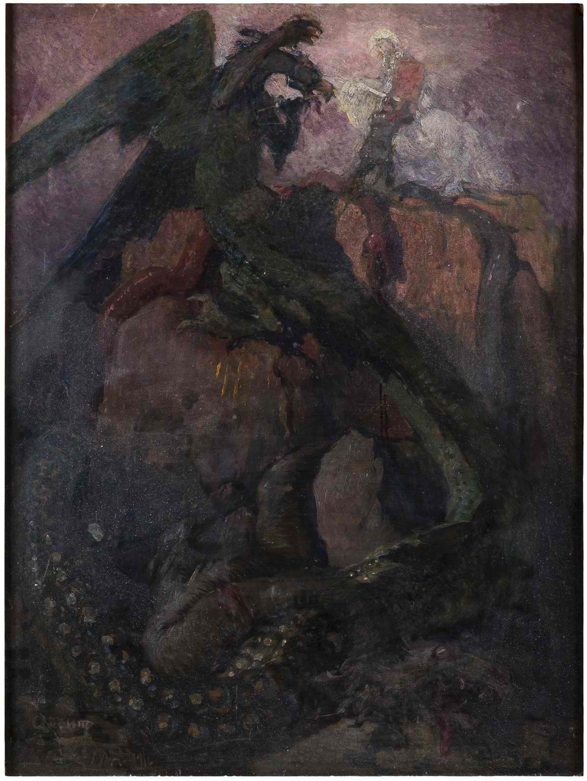 Aleksandr Petrovic Apsit | Dragon (1916) | MutualArt