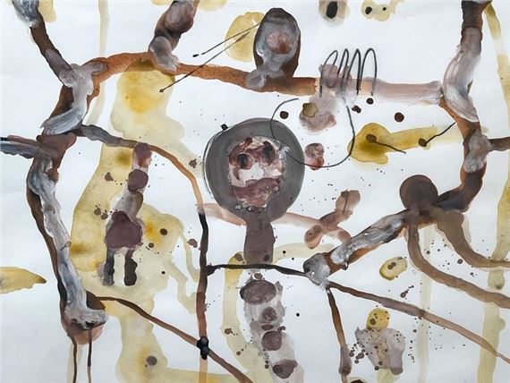 John Olsen | JOHN OLSEN WATERCOLOUR & GOUACHE ON PAPER - CENTRAL ...