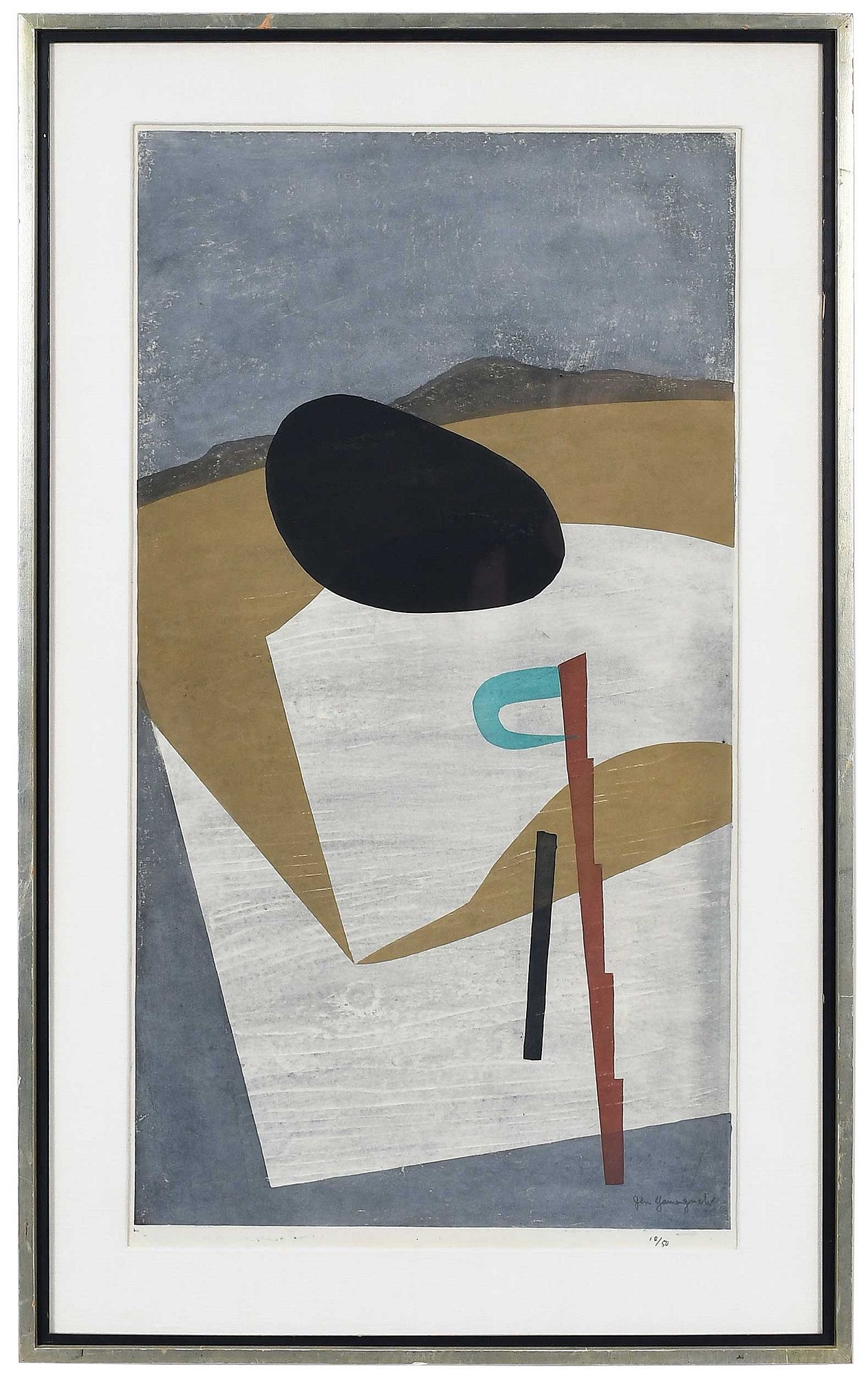 Gen Yamaguchi | Abstract Composition (Circa 1960) | MutualArt