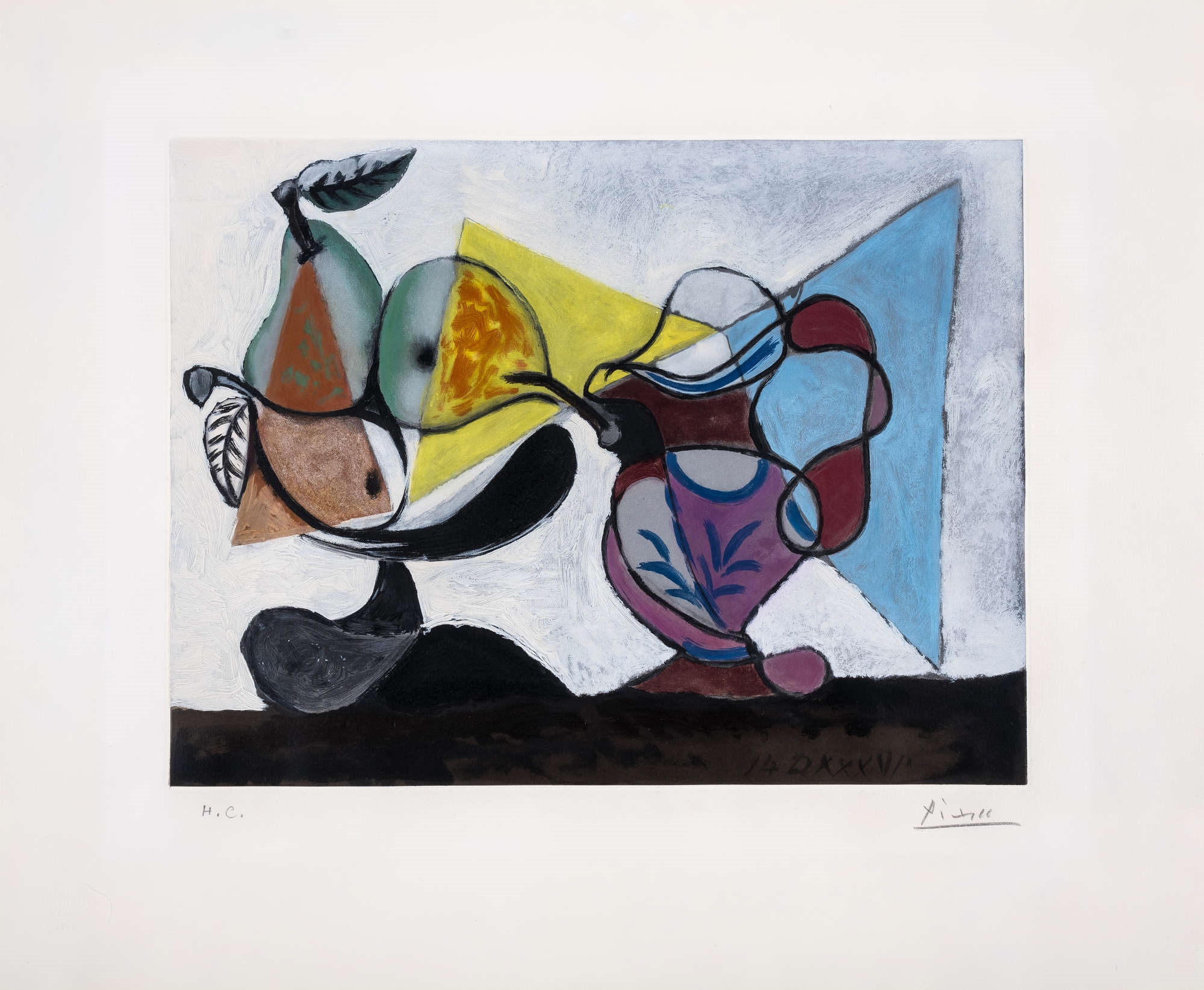 Pablo Picasso | Nature Morte Aux Poires Et Au Pichet (1960) | MutualArt