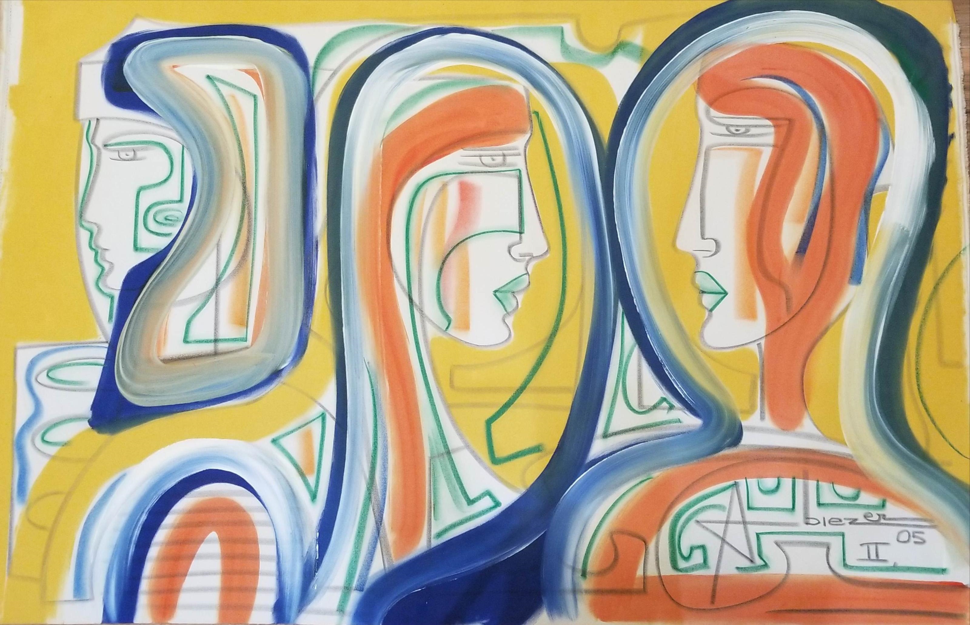 Abiezer Agudelo | II - Figuras en Amarillo (2005) | MutualArt