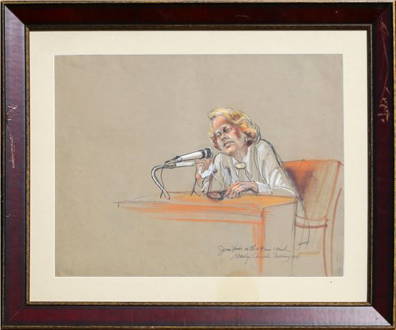 Marilyn Church | Jean Harris on the Witness Stand (1981) | MutualArt