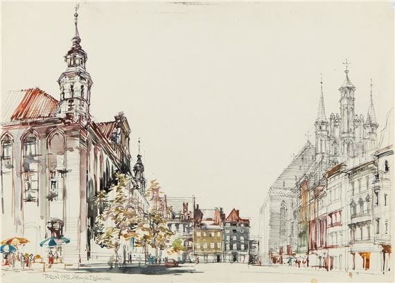 Henryk Dabrowski | View of the Church of the Blessed Virgin Mary in ...