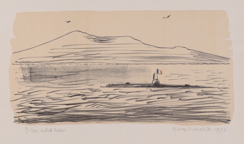 Kamil Lhotak | Ponorka a hora (1973) | MutualArt