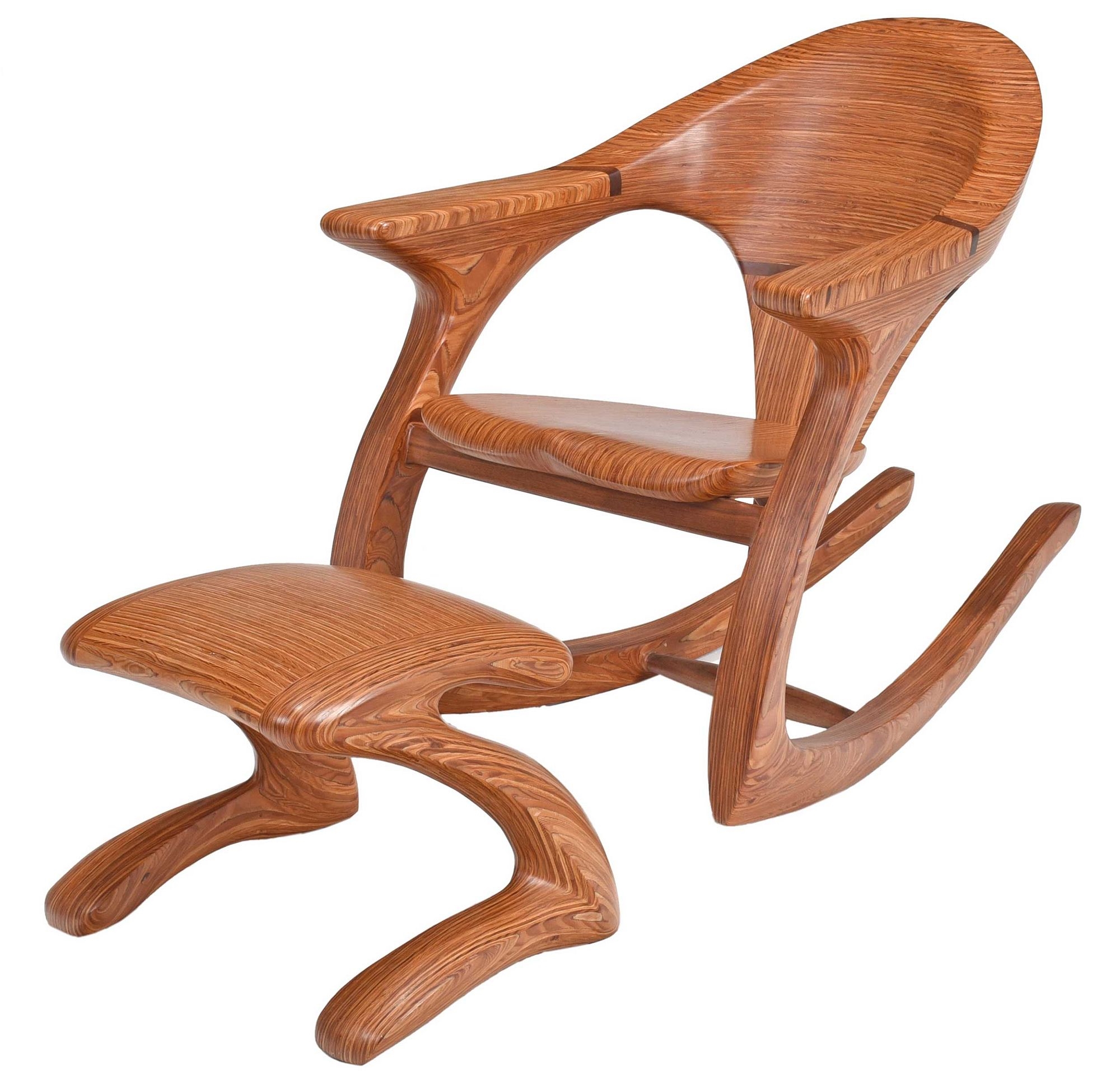 Michael Gilmartin | Rocking Chair and Ottoman (1997) | MutualArt