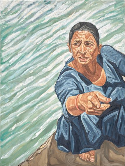 Raghav Babbar | The Bath in Holy River (2021) | MutualArt