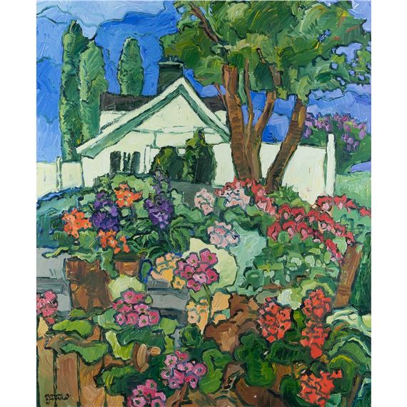 Claude A. Simard | DANS L'INTIMITE DU JARDIN AUX GERANIUMS, 1990 (1990 ...