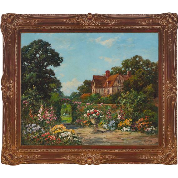 Thomas Edwin Mostyn | ENGLISH COUNTRY GARDEN | MutualArt