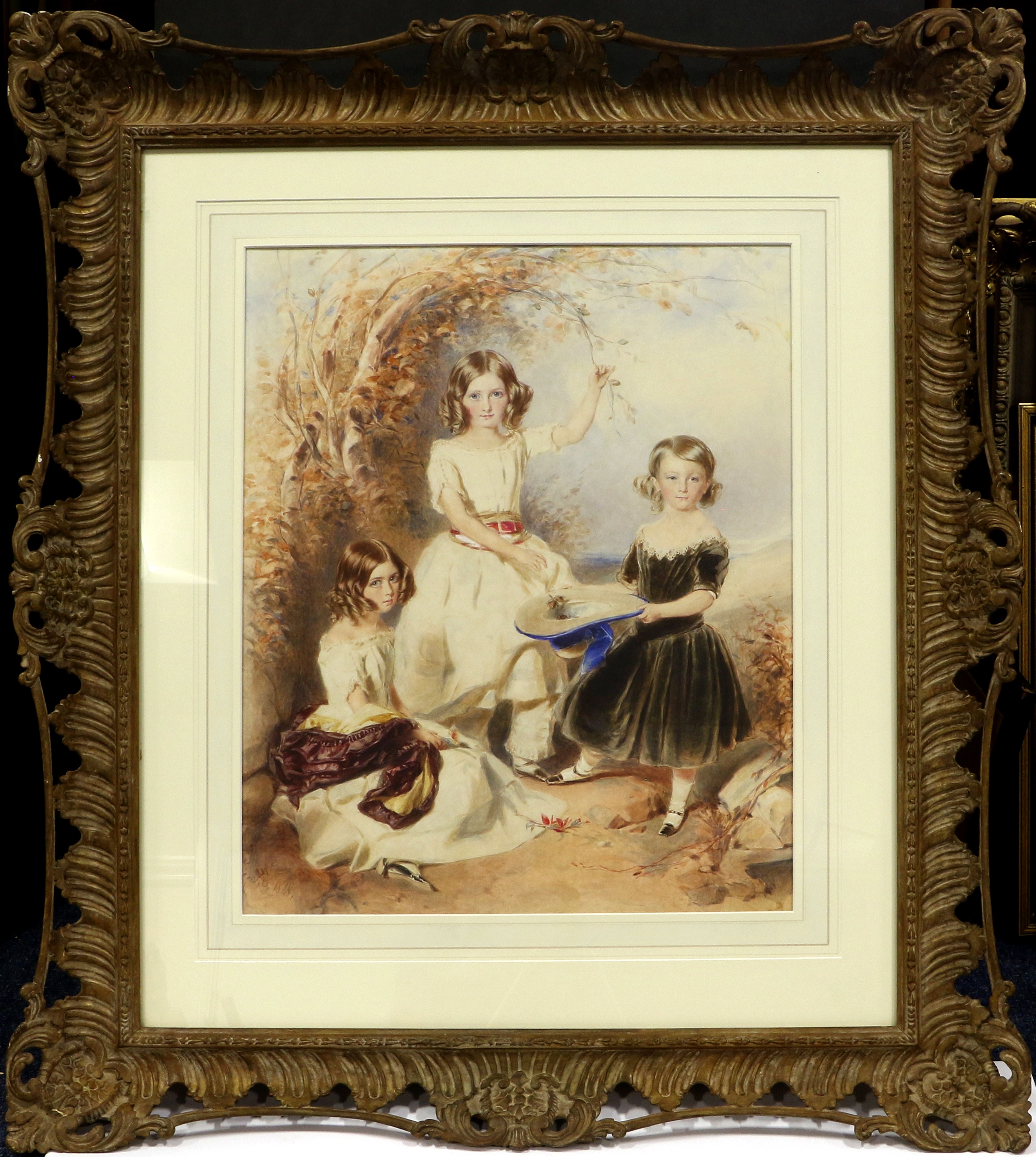 Edward Henry Corbould | Three children in a landscape | MutualArt