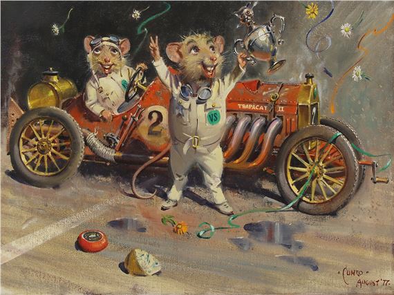 Terence Cuneo | Mice celebrating with Trapacat II (1977) | MutualArt