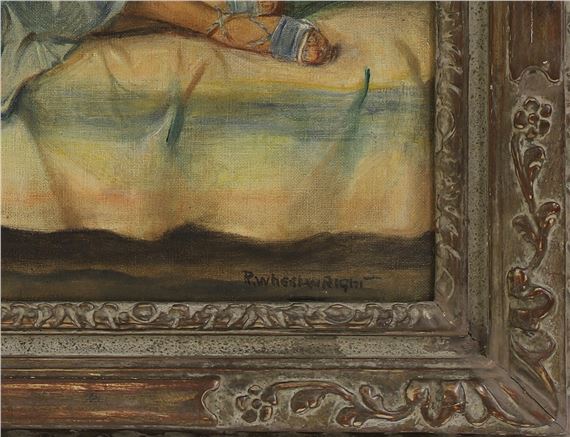 Roland Wheelwright | A young lady reading (1870) | MutualArt