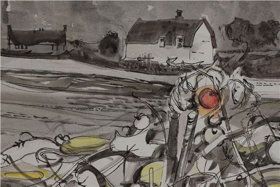 Michael Rothenstein | Cottage and Tomato Plants 1947 (1908) | MutualArt