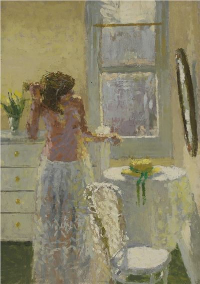 Stuart Ray | Woman in front of a mirror (1916) | MutualArt