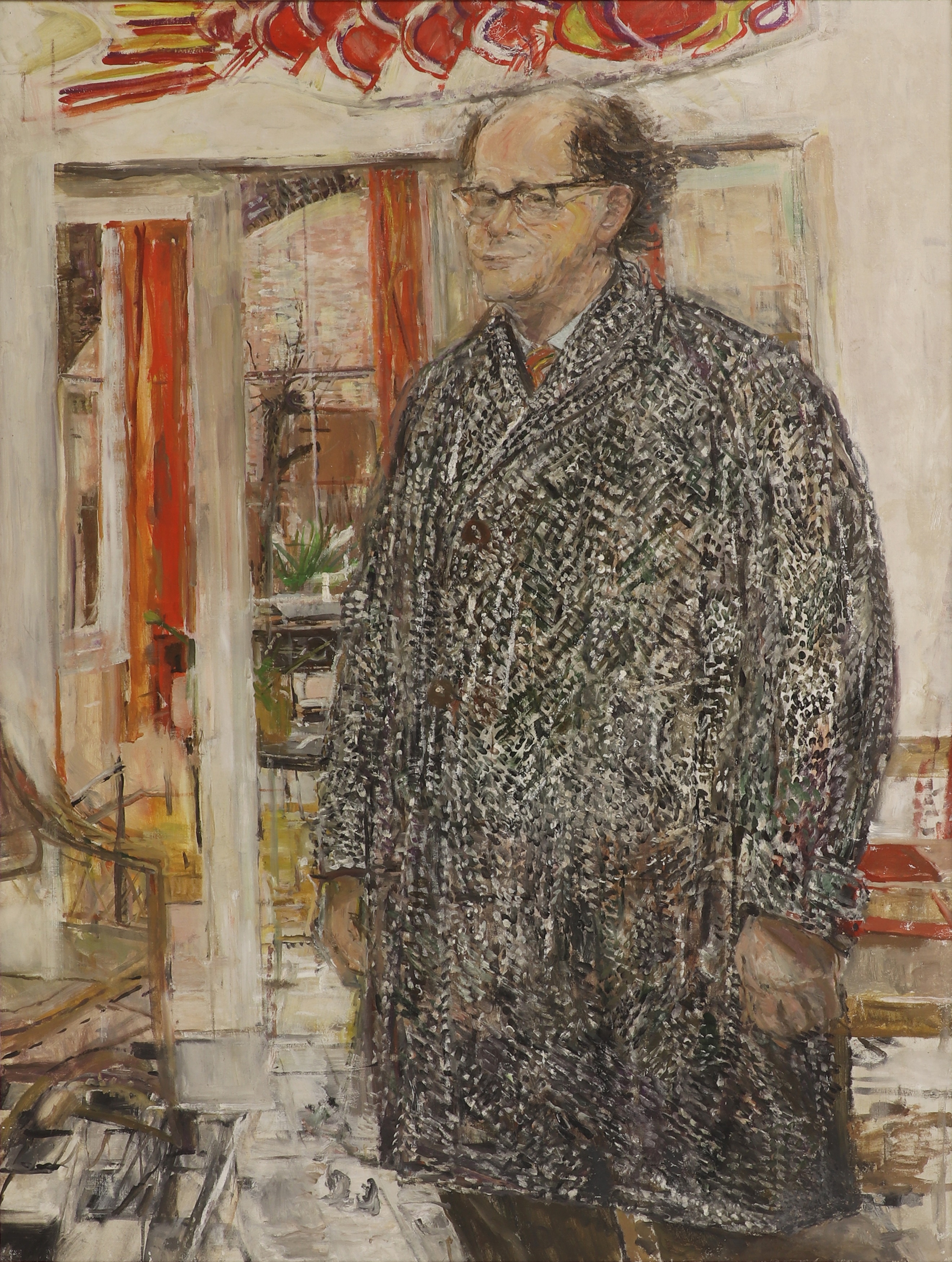 Olwyn Bowey | Portrait of Carel Weight in a tweed coat | MutualArt