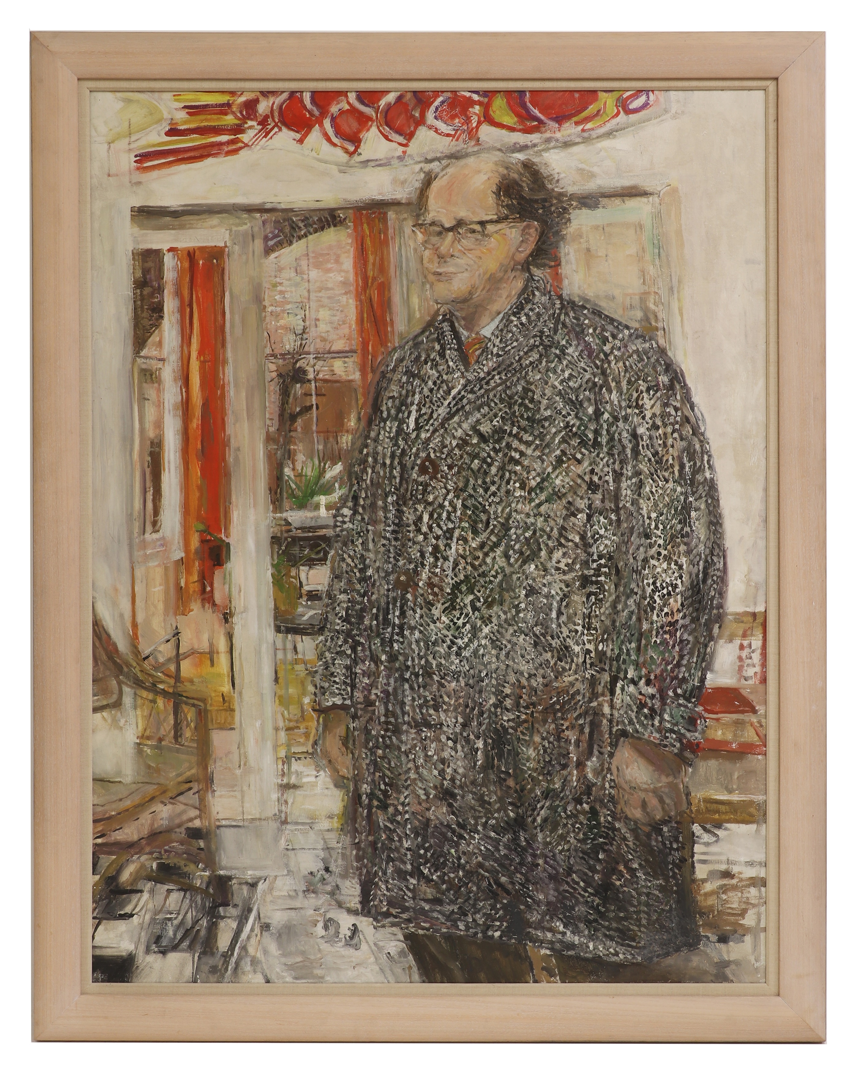 Olwyn Bowey | Portrait of Carel Weight in a tweed coat | MutualArt