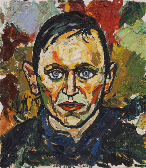 John Randall Bratby | Portrait of Steven Berkoff early 1970s (1928 ...