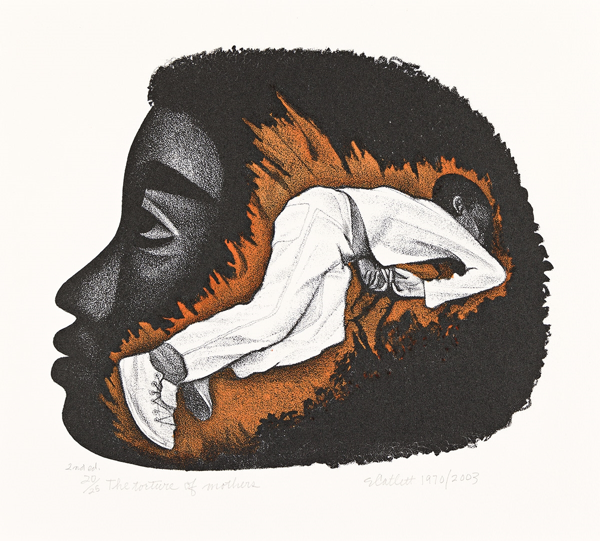 Elizabeth Catlett | Torture of Mothers (1970) | MutualArt