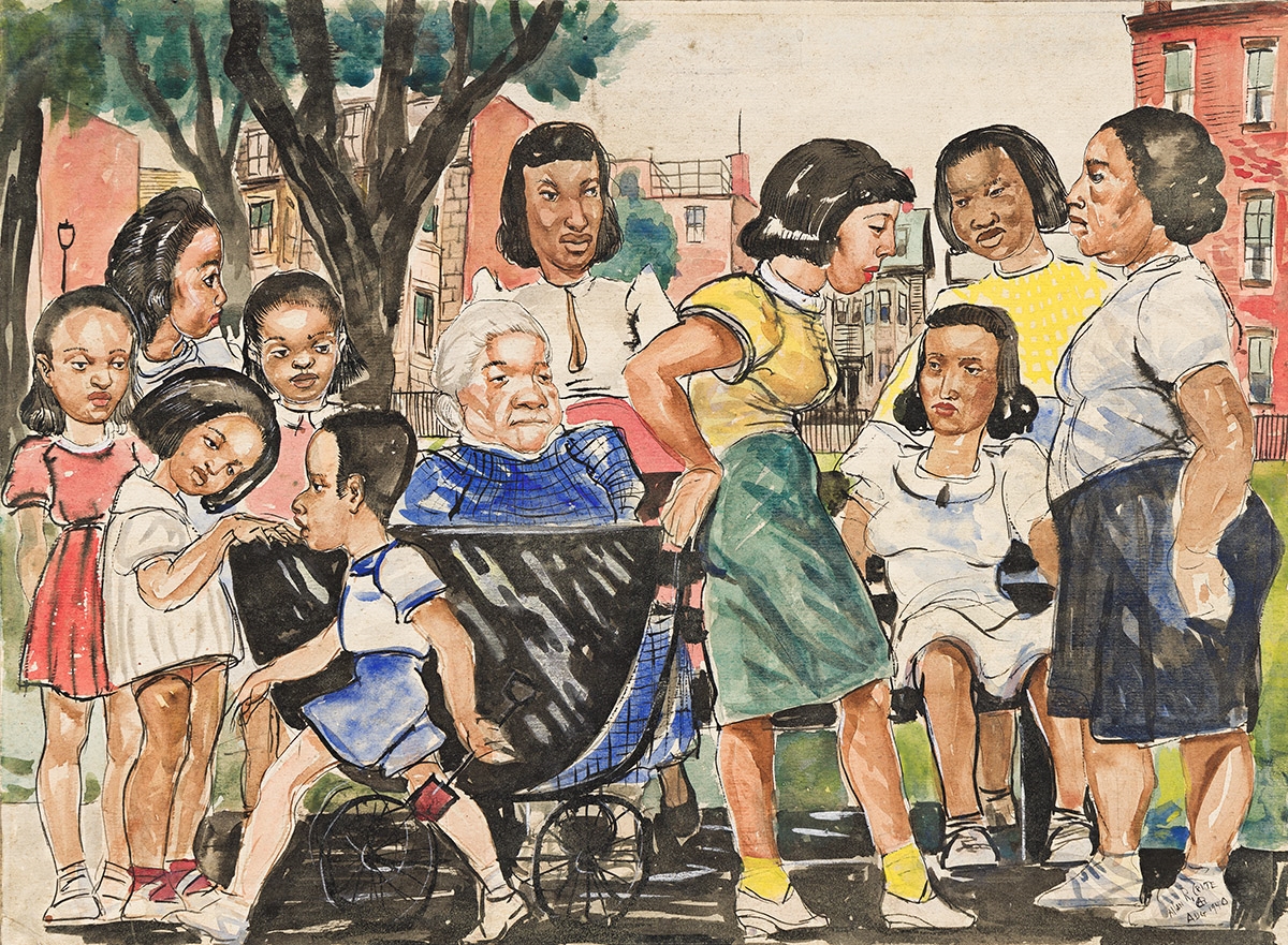 Allan Rohan Crite | Our Lady of the Neighborhood (1948) | MutualArt