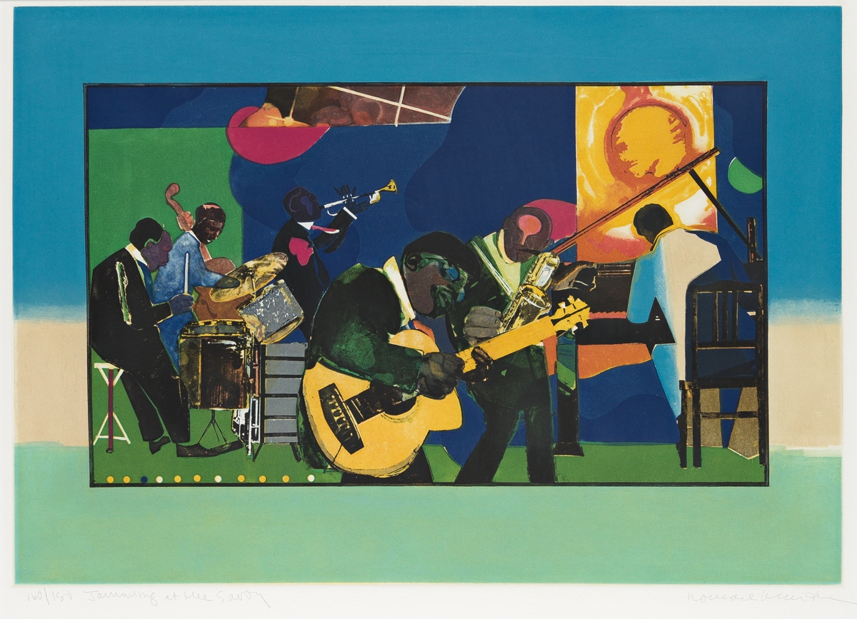 Romare Bearden | Jamming at the Savoy | MutualArt