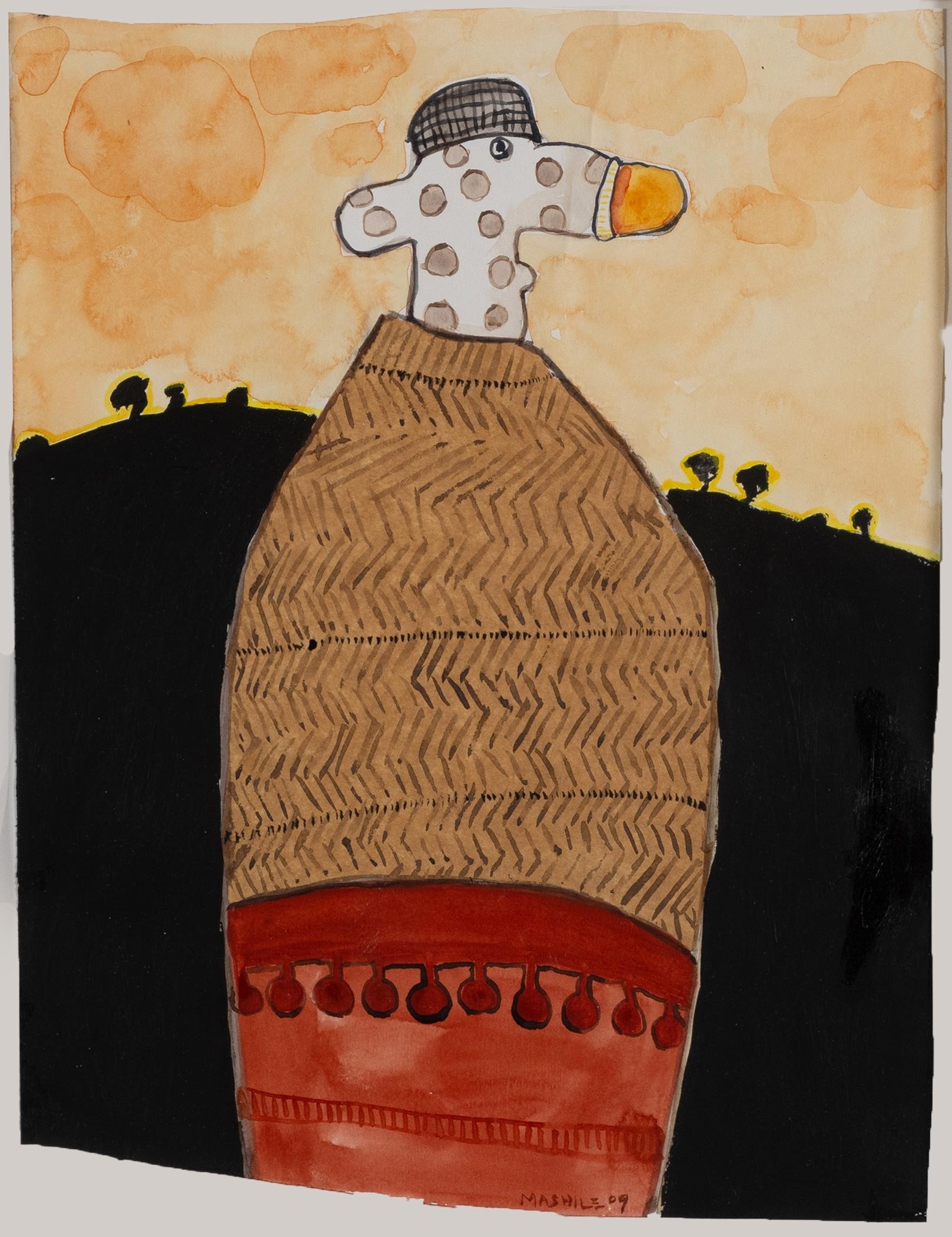 Colbert Mashile | THE WITCH SMELLER; TWO FIGURES; FIGURE IN A GRAVEYARD ...