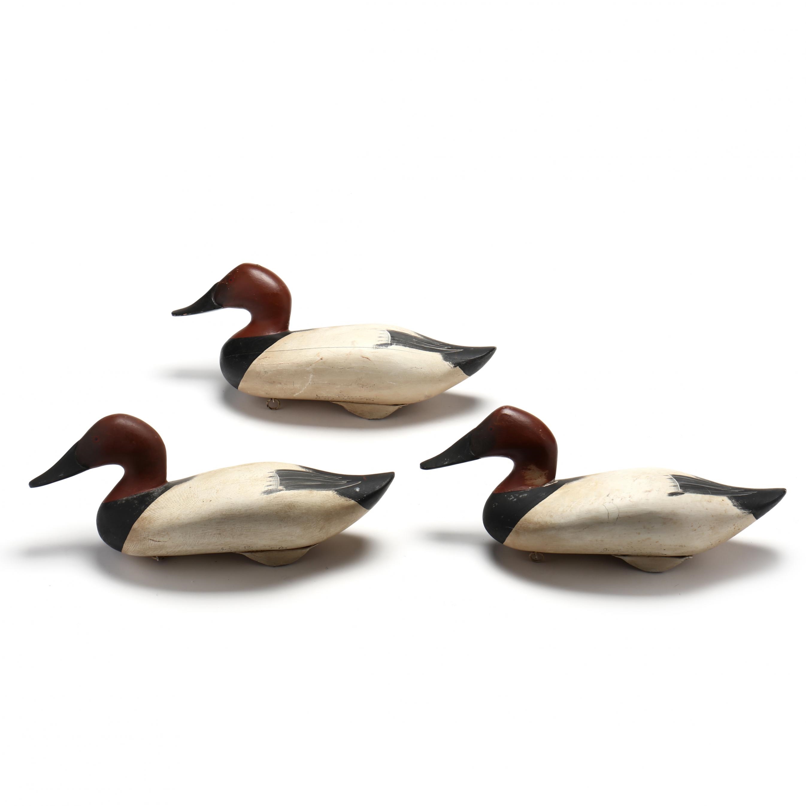 Jim Pierce | Three Canvasbacks | MutualArt
