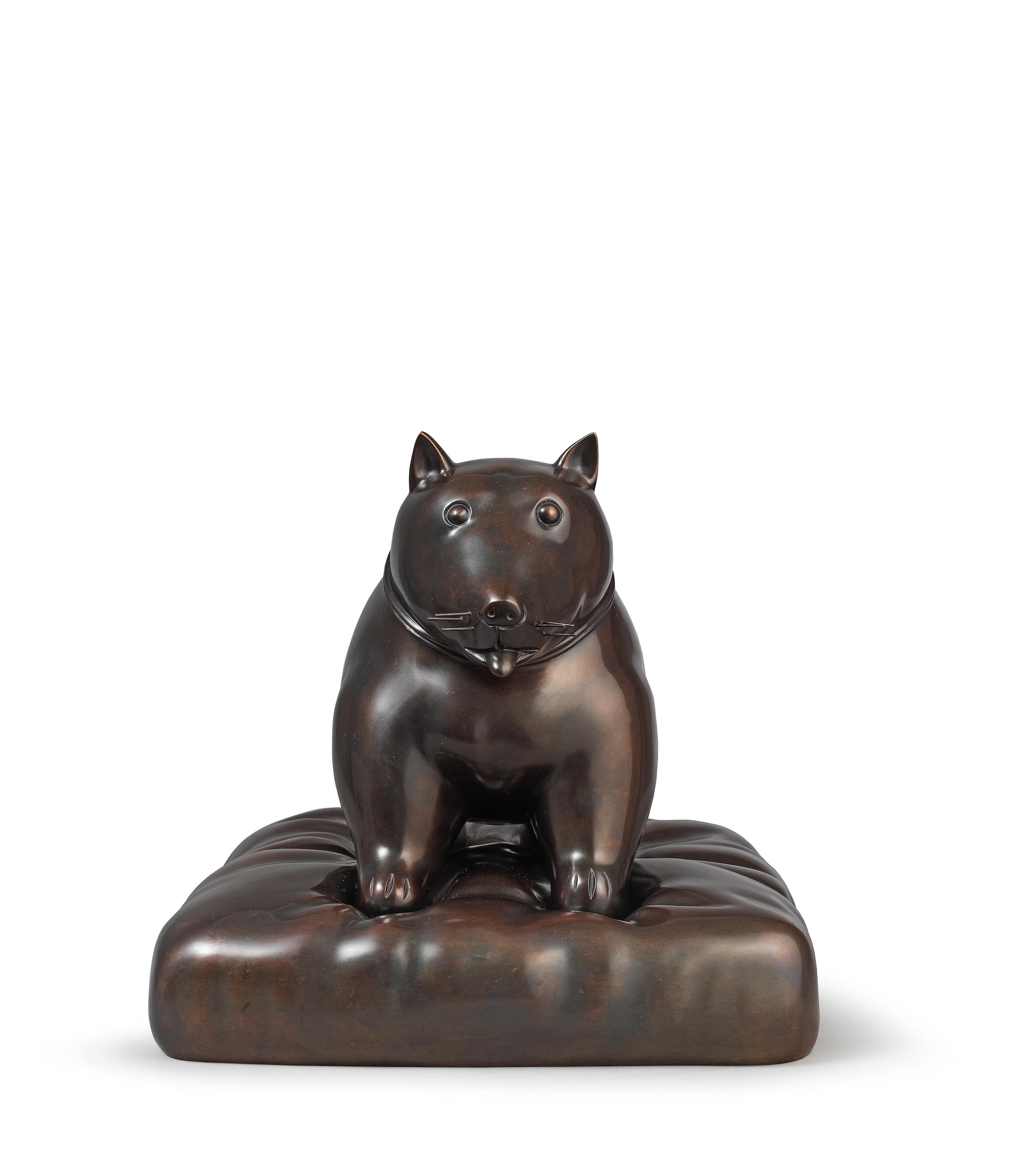 Fernando Botero | Dog on a cushion 1976 (1976) | MutualArt