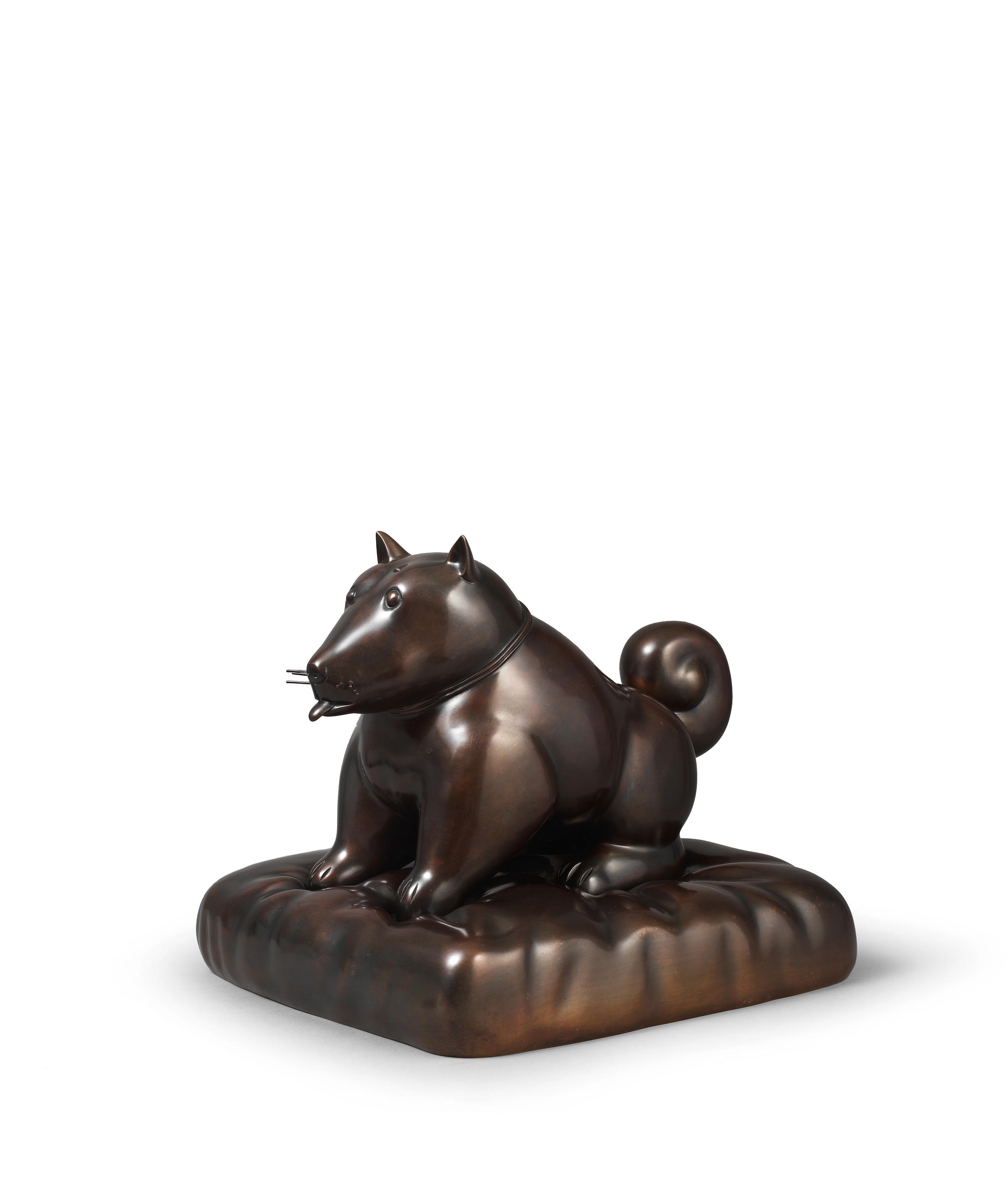 Fernando Botero | Dog on a cushion 1976 (1976) | MutualArt
