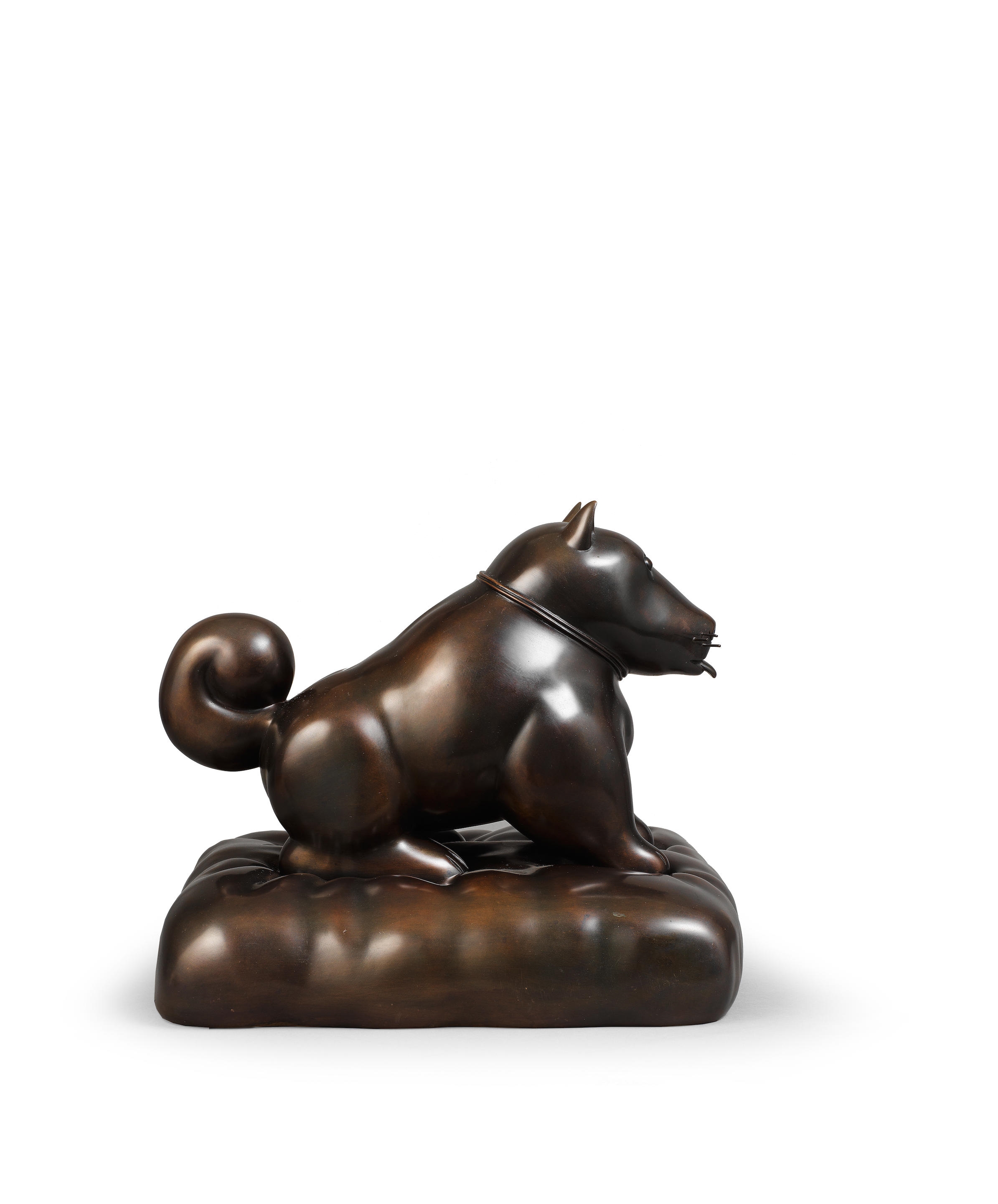 Fernando Botero | Dog on a cushion 1976 (1976) | MutualArt