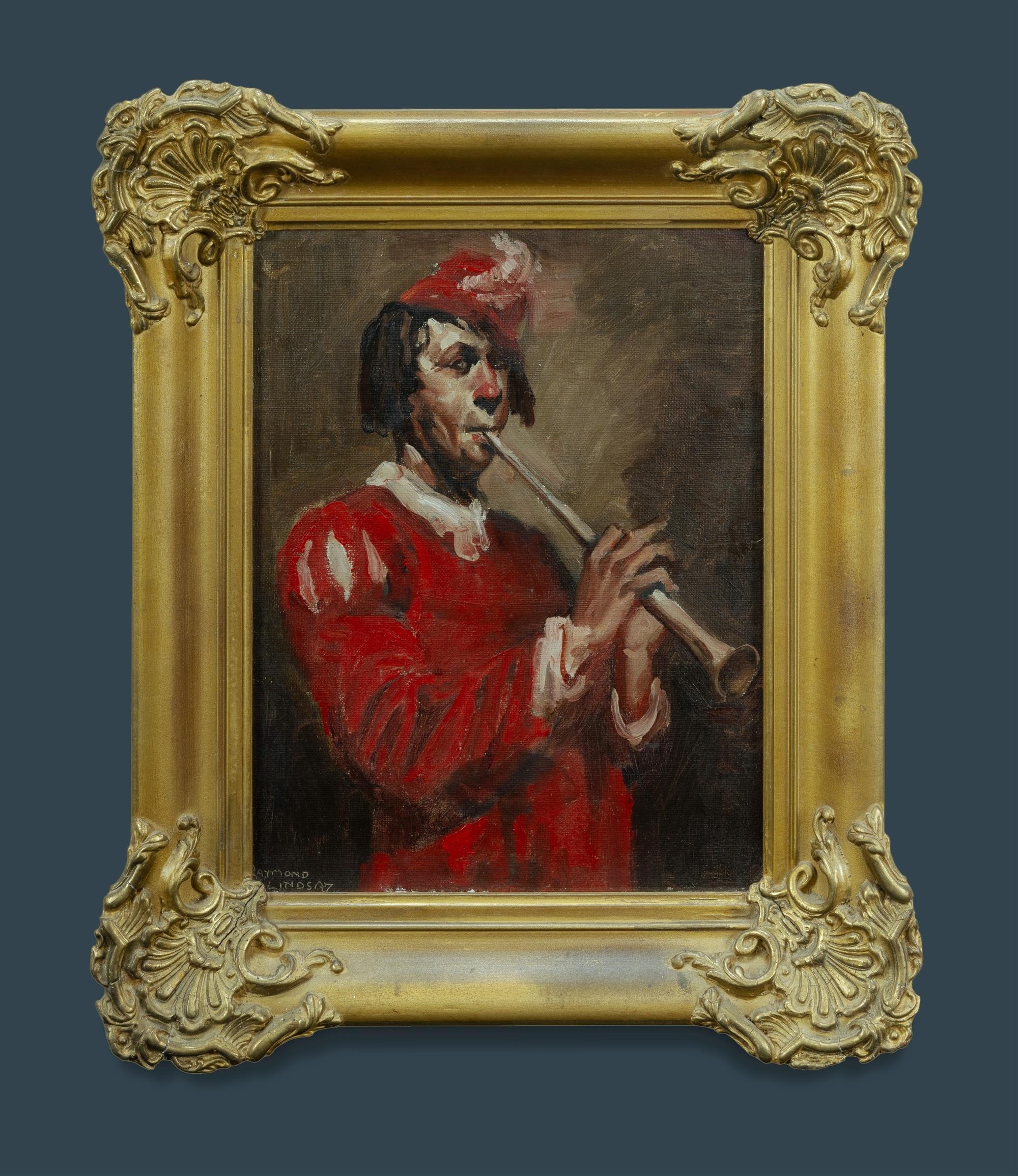 Raymond Lindsay | Circus Performer Playing Musical Instrument | MutualArt