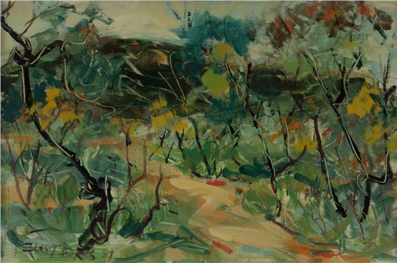 Reinus Zusters | 'Road Through the Trees (1957) | MutualArt