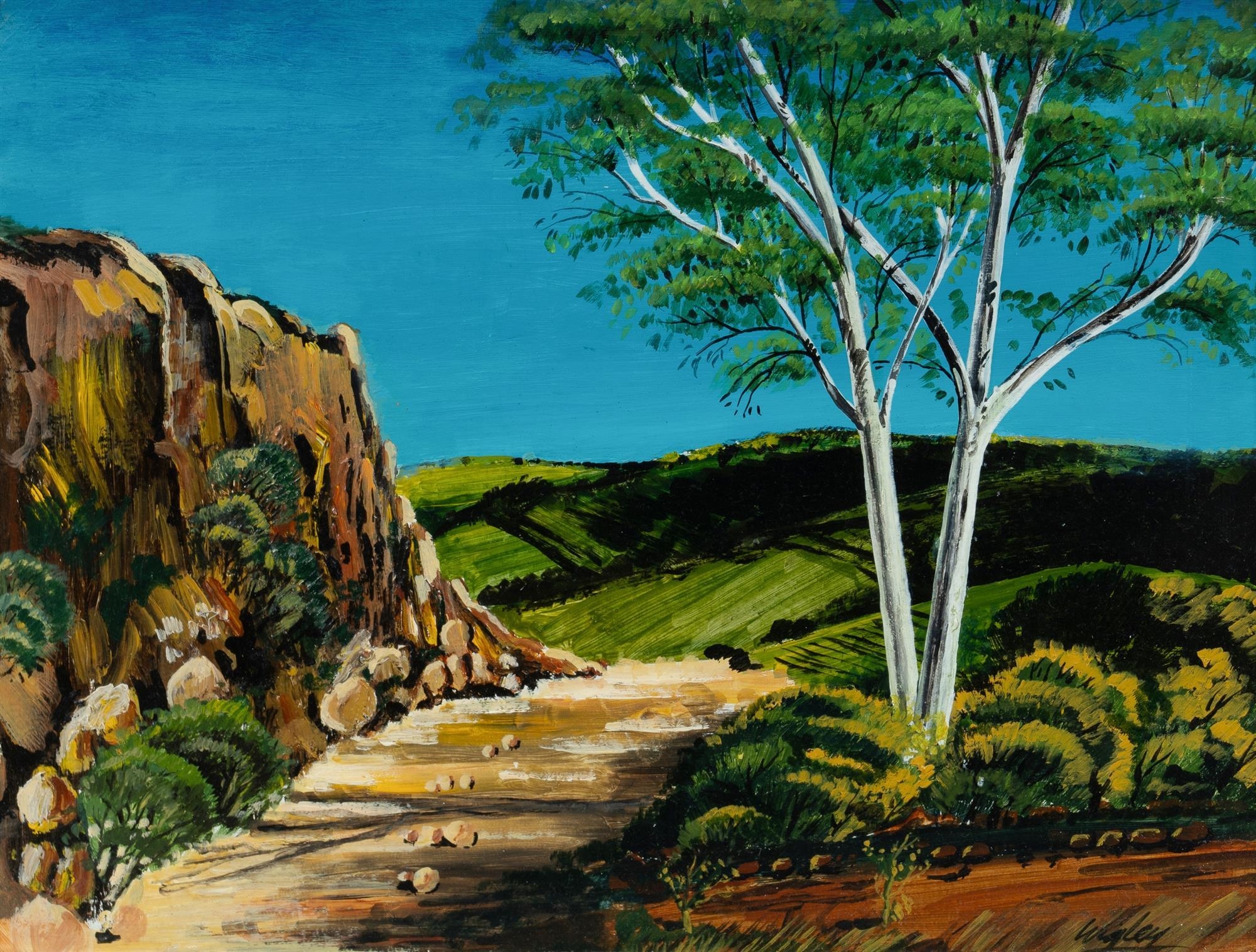 James Wigley | Landscape with Gum | MutualArt