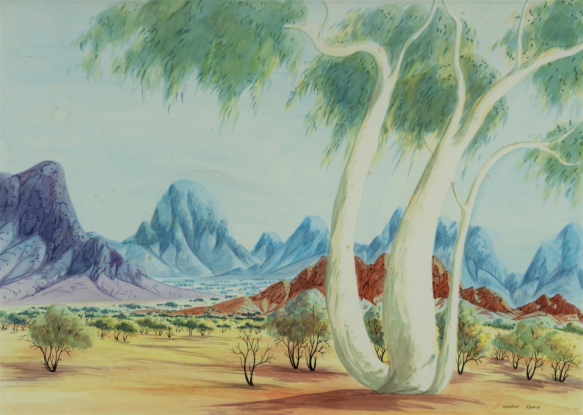 Therese Ryder | Ghost Gum and Ranges | MutualArt