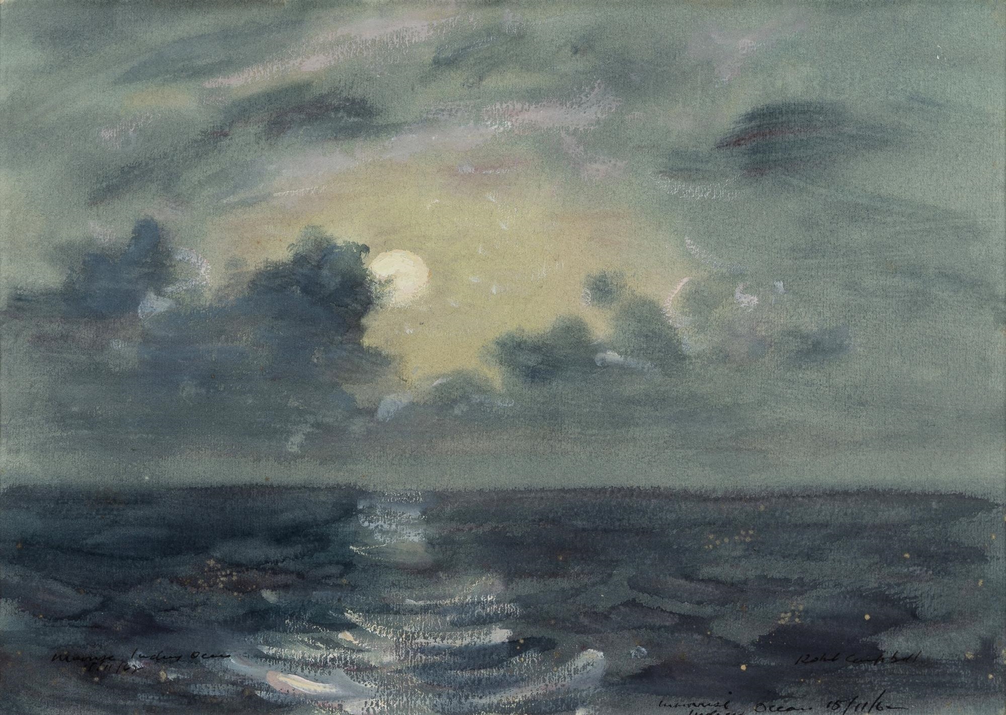 Robert Richmond Campbell | 'Moonrise (1962) | MutualArt