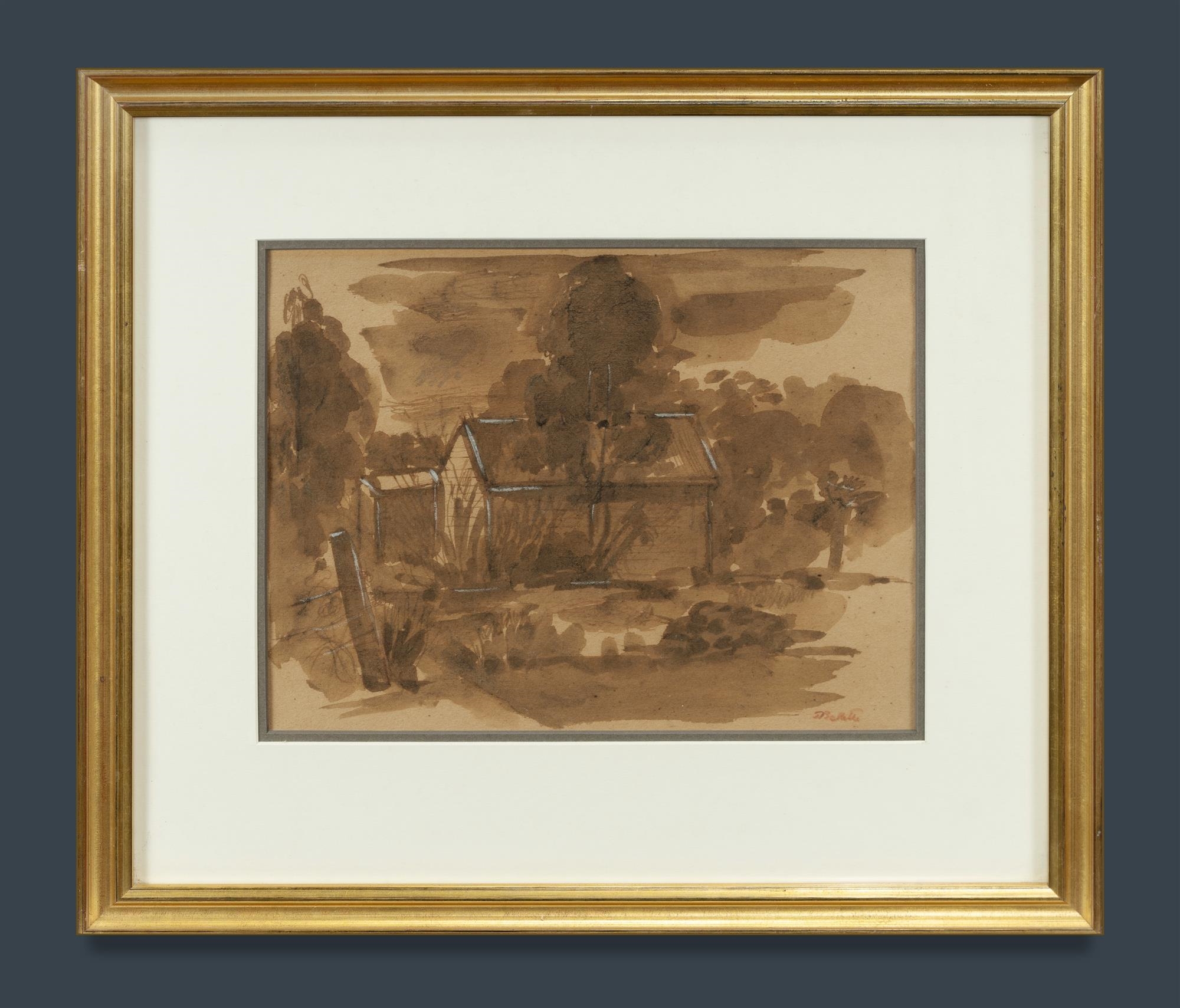 Jean Bellette | House with Trees | MutualArt