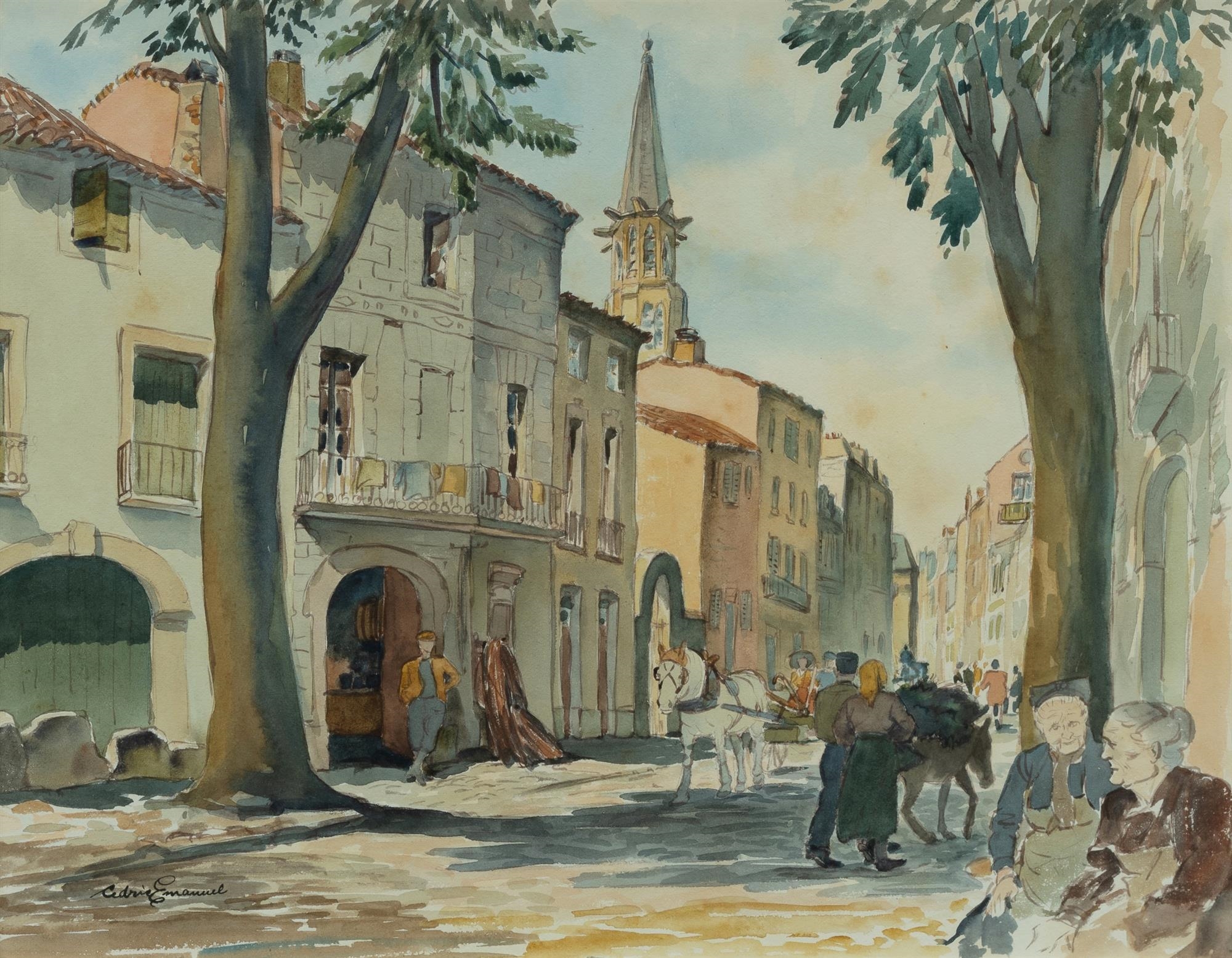 Cedric Emanuel | European Town Scene | MutualArt