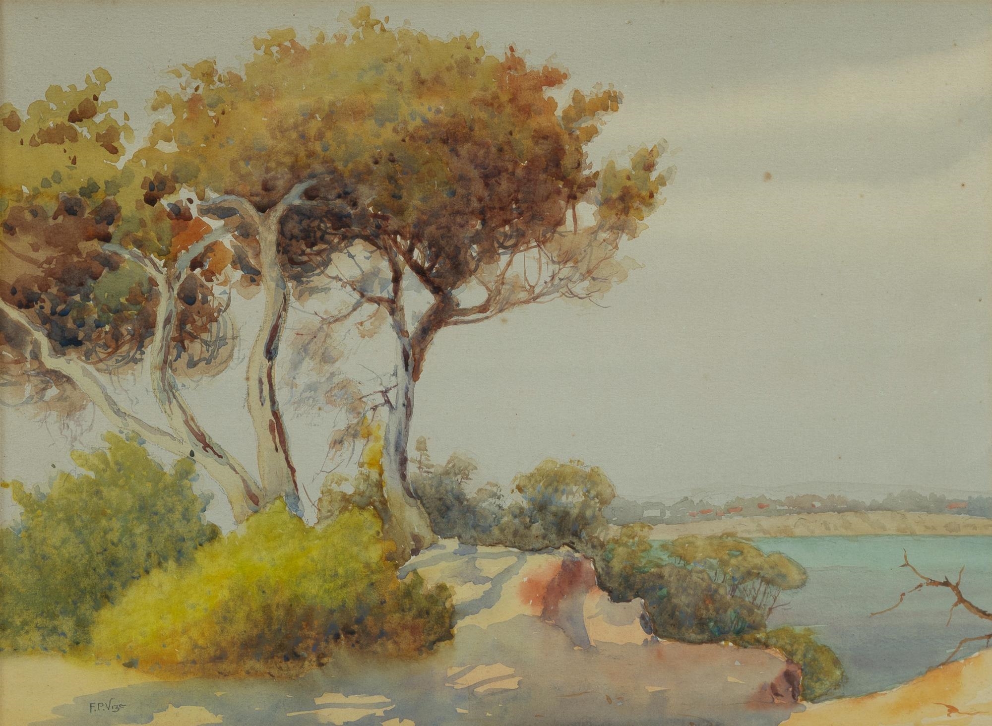Frederick Parker Vize | Lone Gum in a Pastoral Landscape | MutualArt