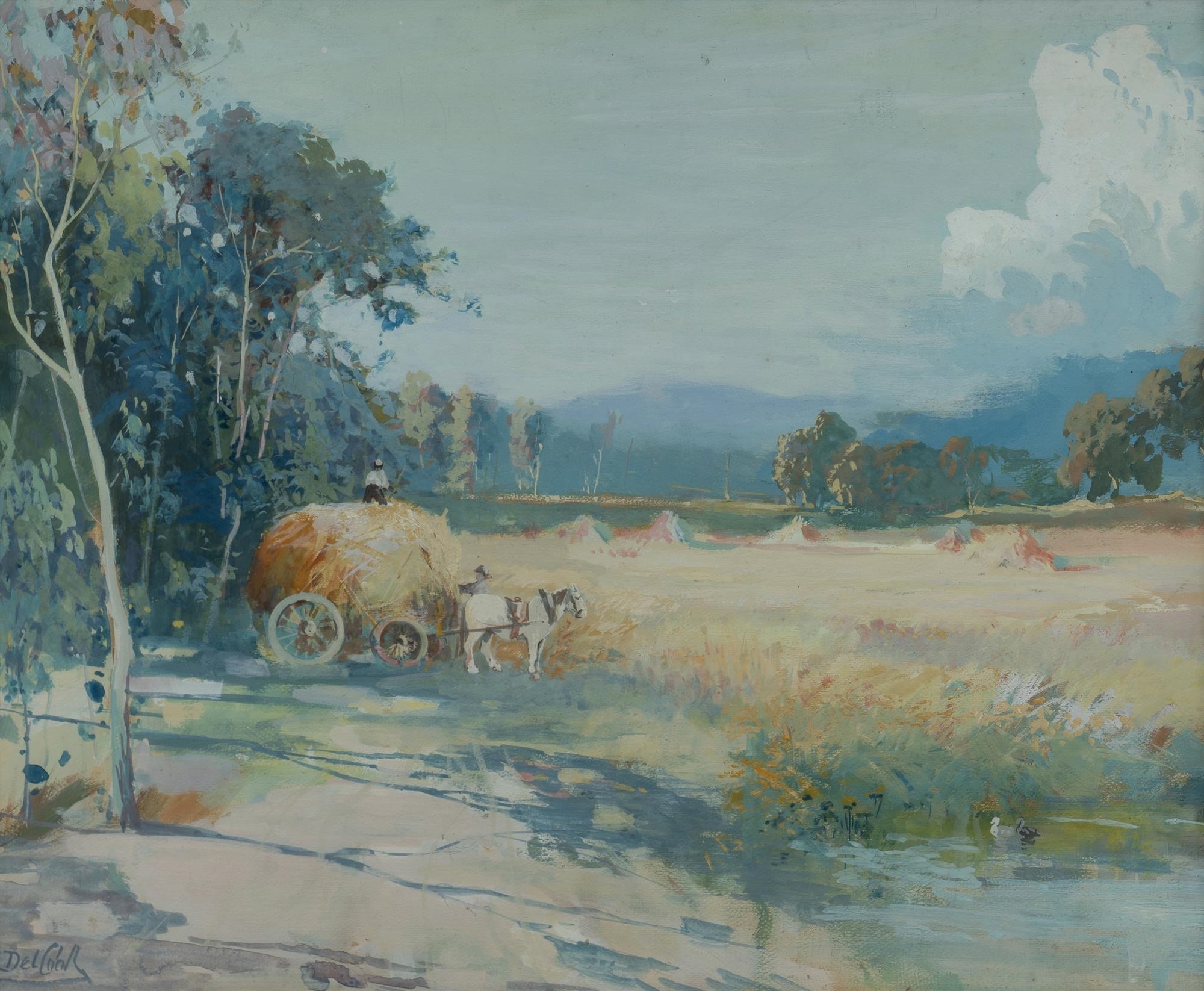WILLIAM DELAFIELD COOK | Loading Hay | MutualArt