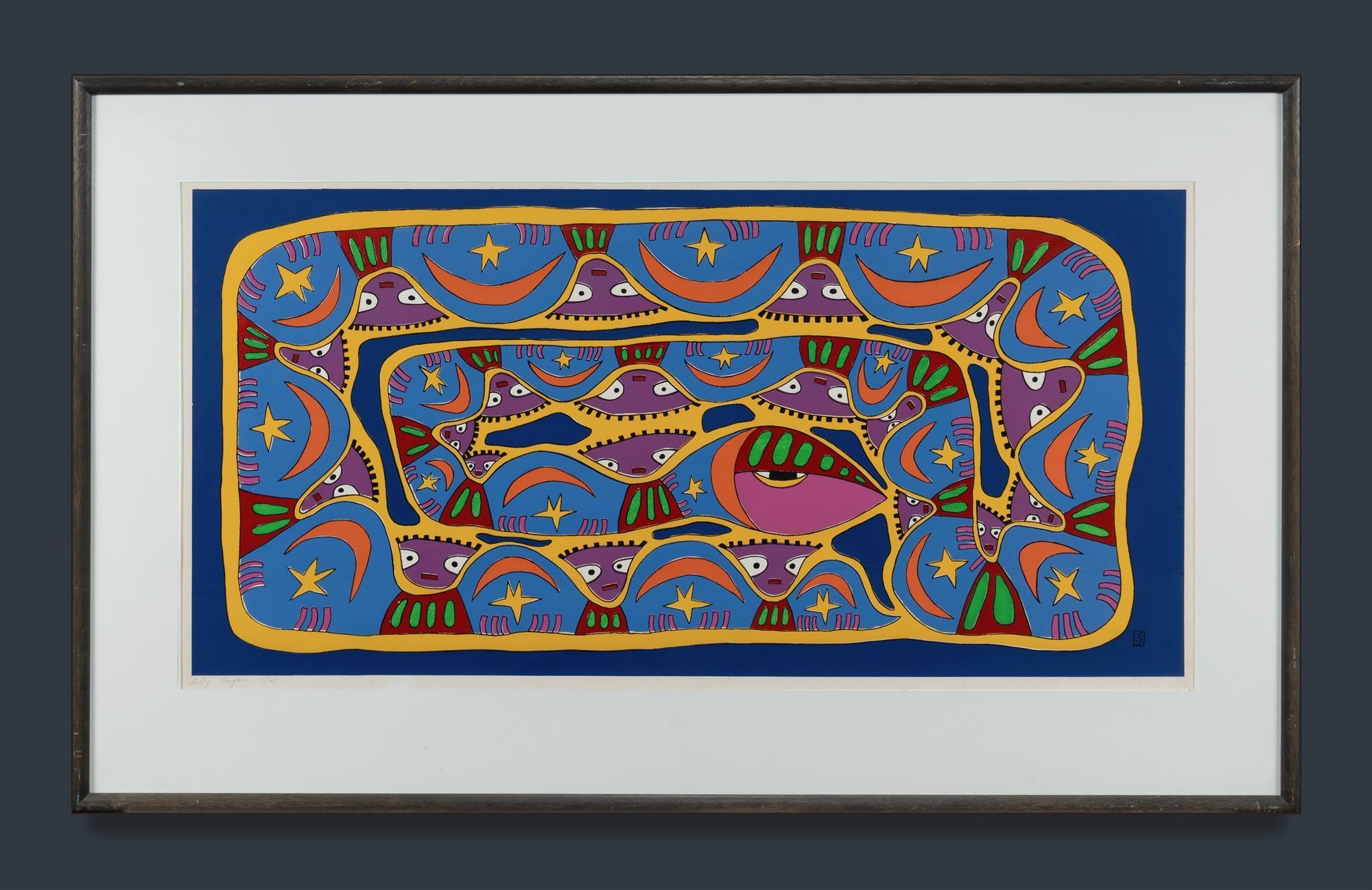 Sally Morgan | 'Moon and Stars (1987) | MutualArt