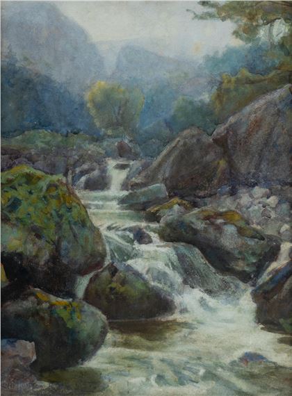 Albert Hanson | Cascading Water (1895) | MutualArt