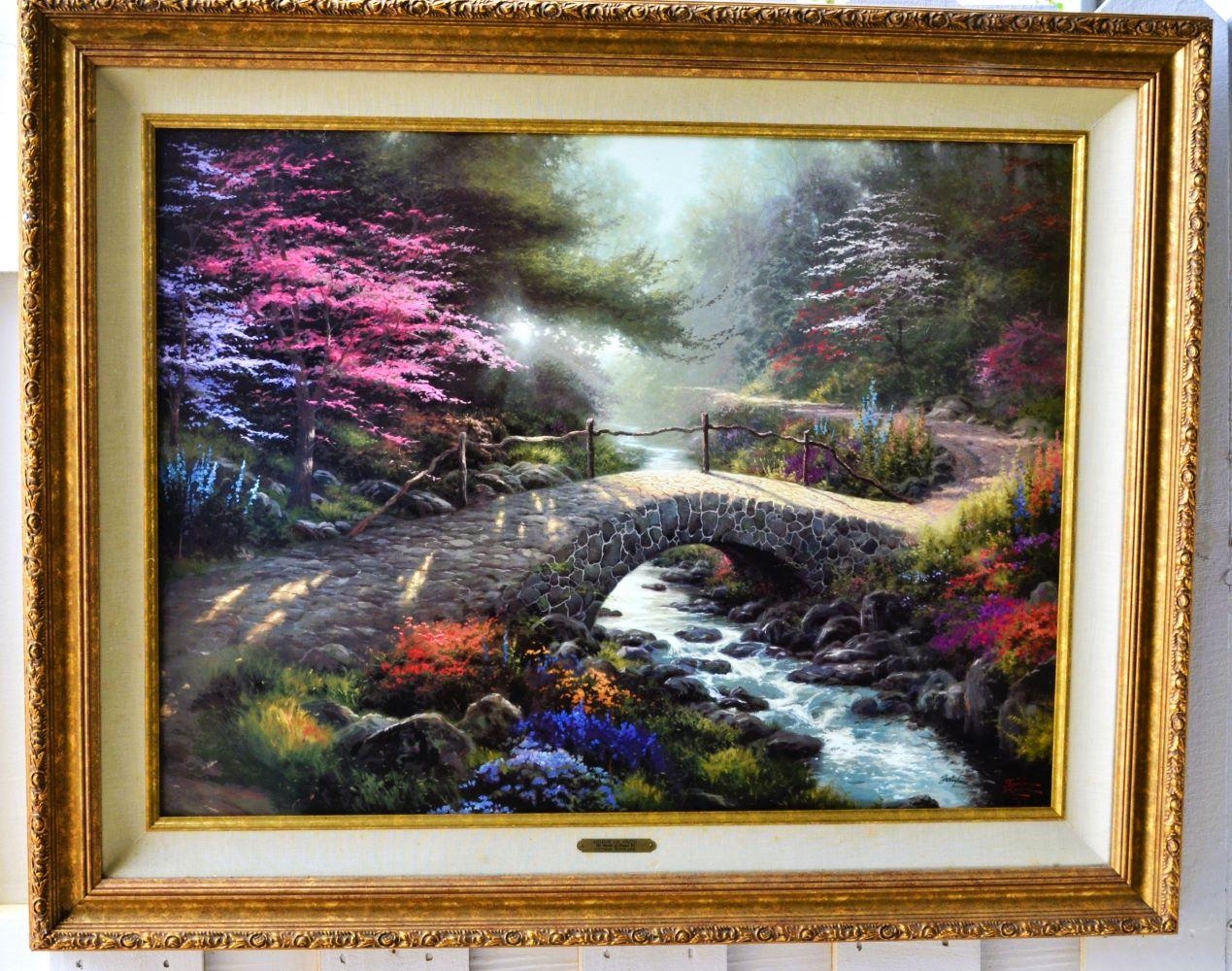 Thomas Kinkade | Bridge of fath | MutualArt