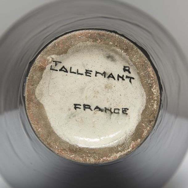 Robert Lallemant | Vase moderniste en faïence épaulé à col tubulaire ...