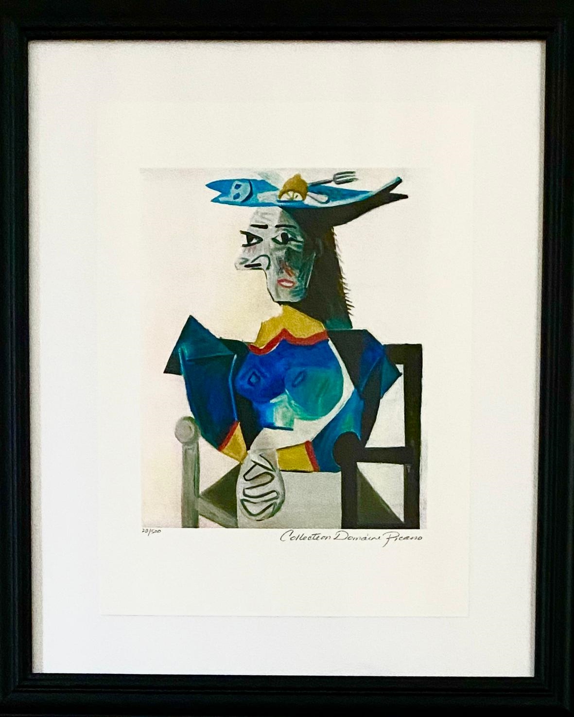 Pablo Picasso | After Pablo Picasso - Lady With Fork And Lemon On Hat ...