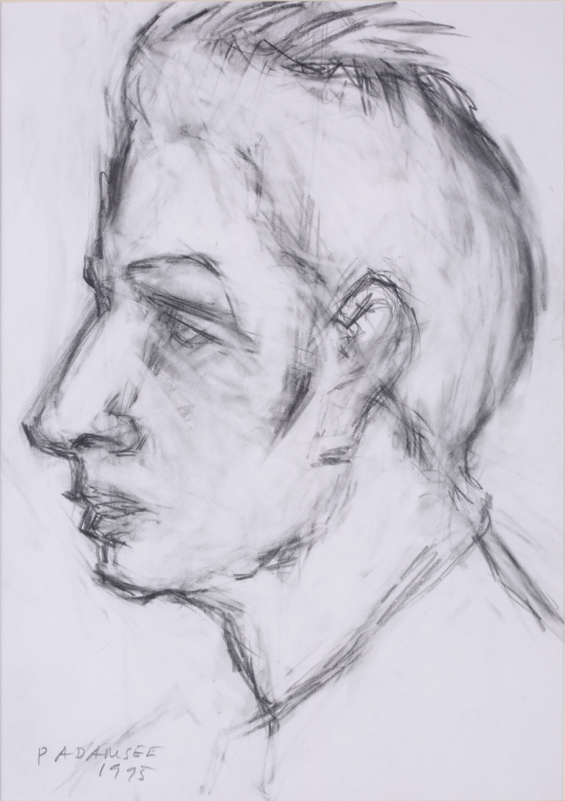 Akbar Padamsee | Untitled (Self-Portrait) (1995) | MutualArt