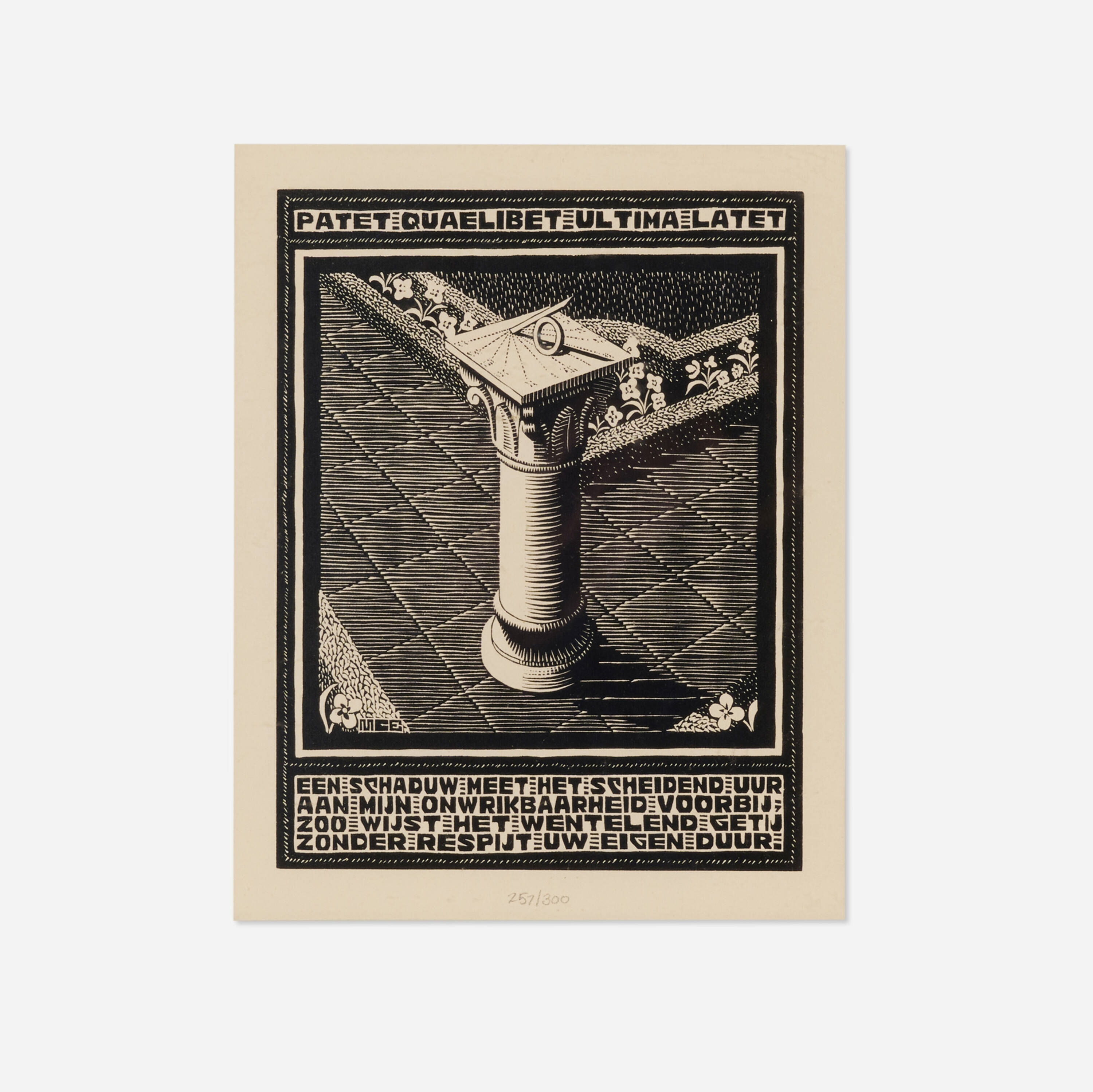 Maurits Cornelis Escher | Sundial (from the XXIV Emblemata portfolio ...