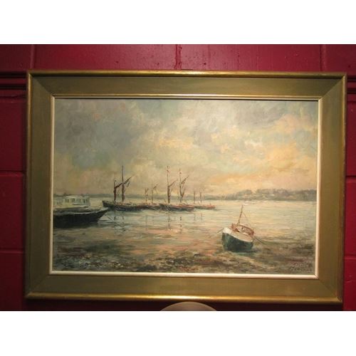 Phyllis Morgans | Silver light over the Orwell | MutualArt